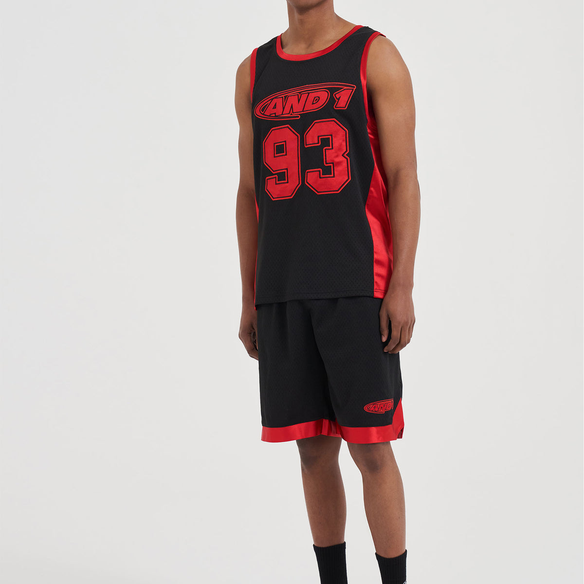 Mens Logo Airtex Basketball Shorts - Black – And1 UK