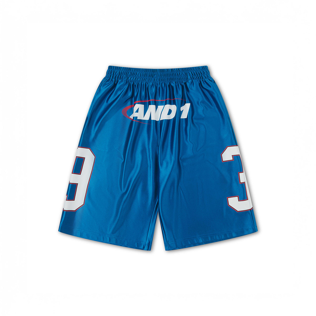Mens Satin Sport Graphic Basketball Shorts - Blue – And1 UK