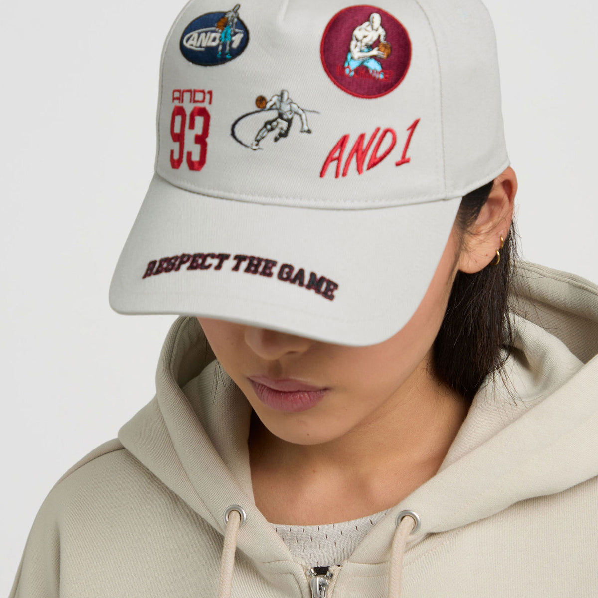 Unisex Respect The Game Multi Badge 5 Panel Golfer Hat - Grey – And1 UK