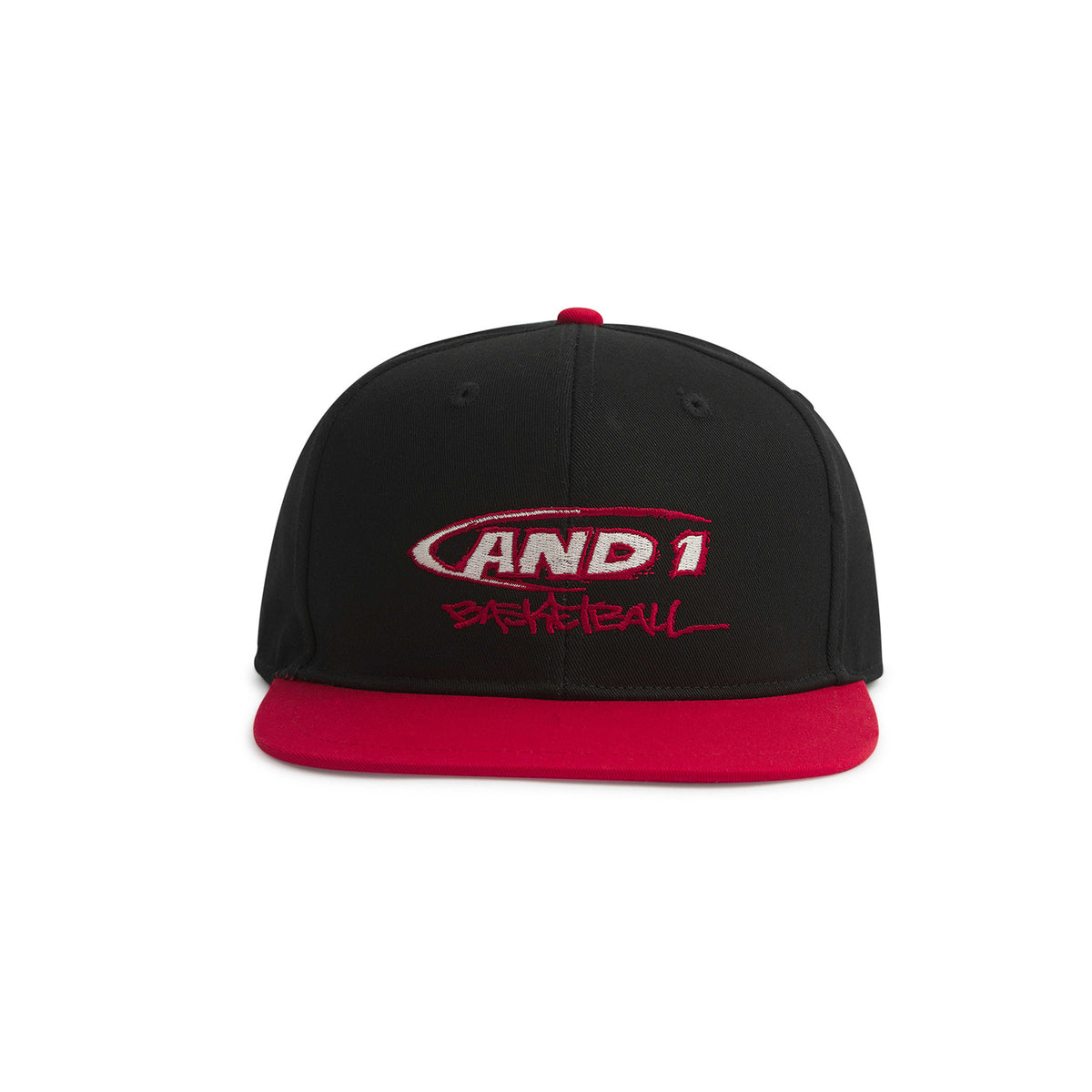 Unisex Graffiti Logo 6 Panel Flat Peak Cap - Red – And1 UK