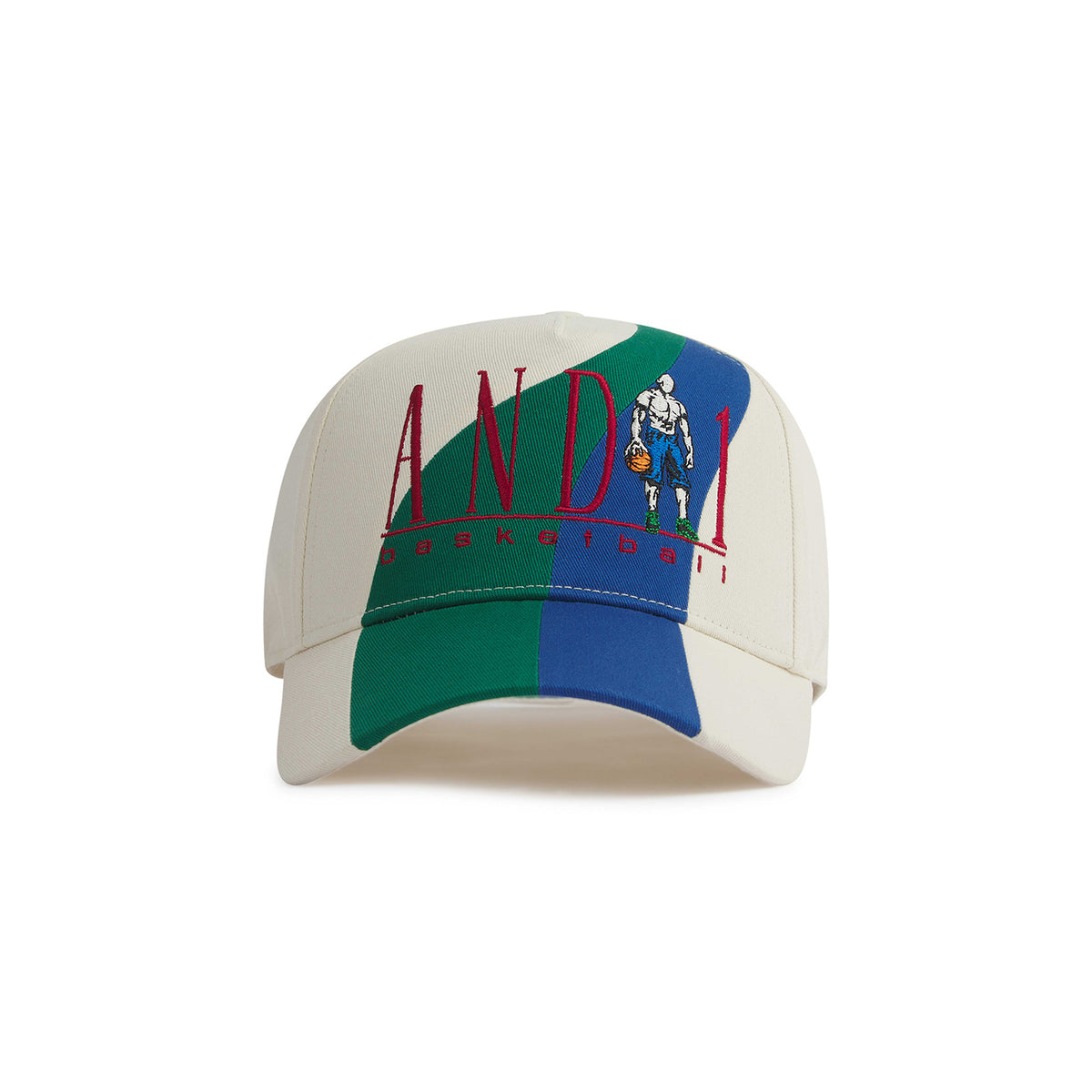 Retro Logo Colour Block 5 Panel Baseball Cap - Cream – And1 UK